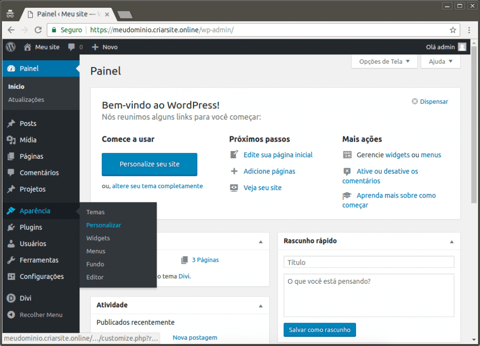 Como alterar o rodapé do site - Link Nacional